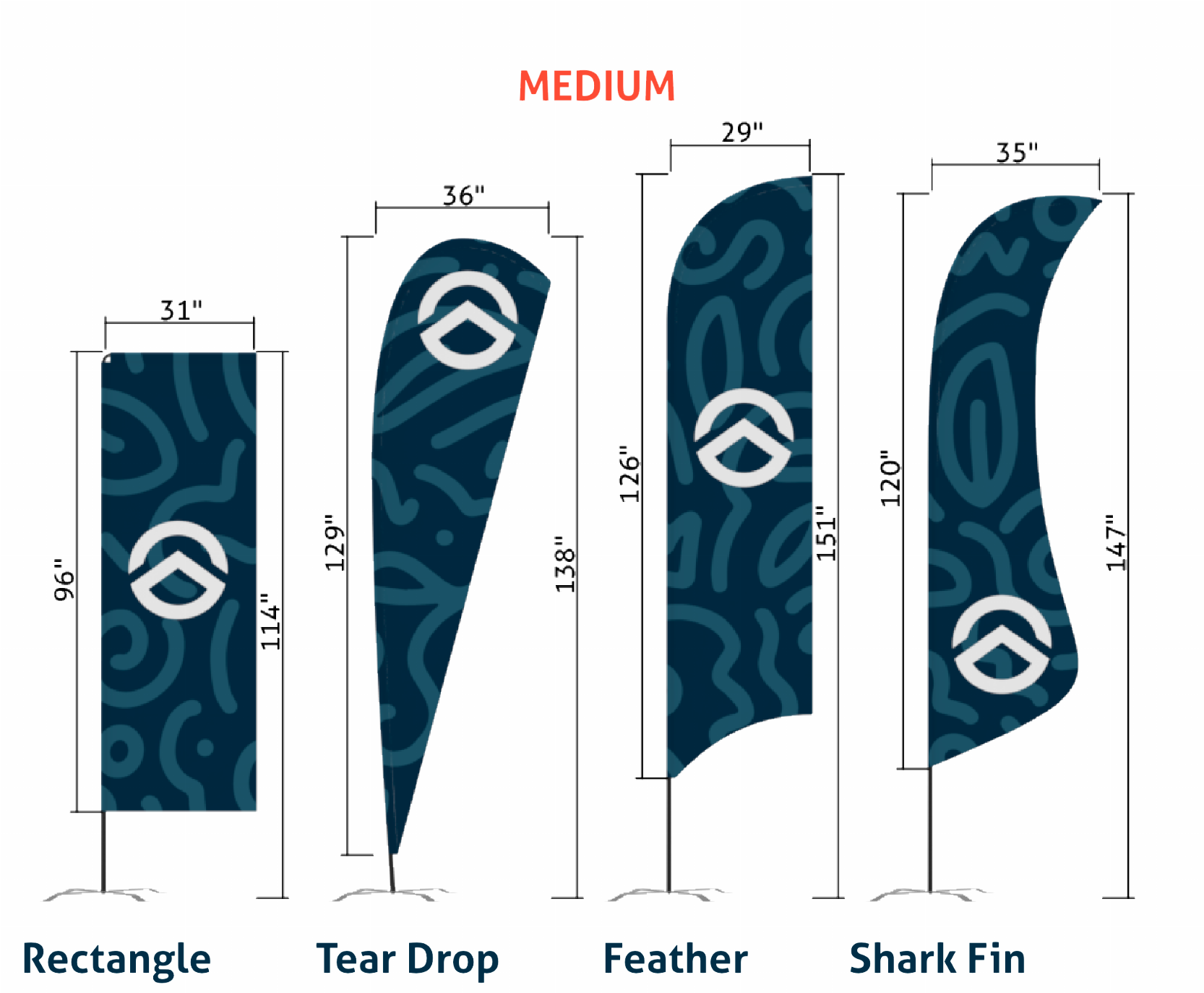 Custom Event Flags in 3 Days | Teardrop, Feather Flags