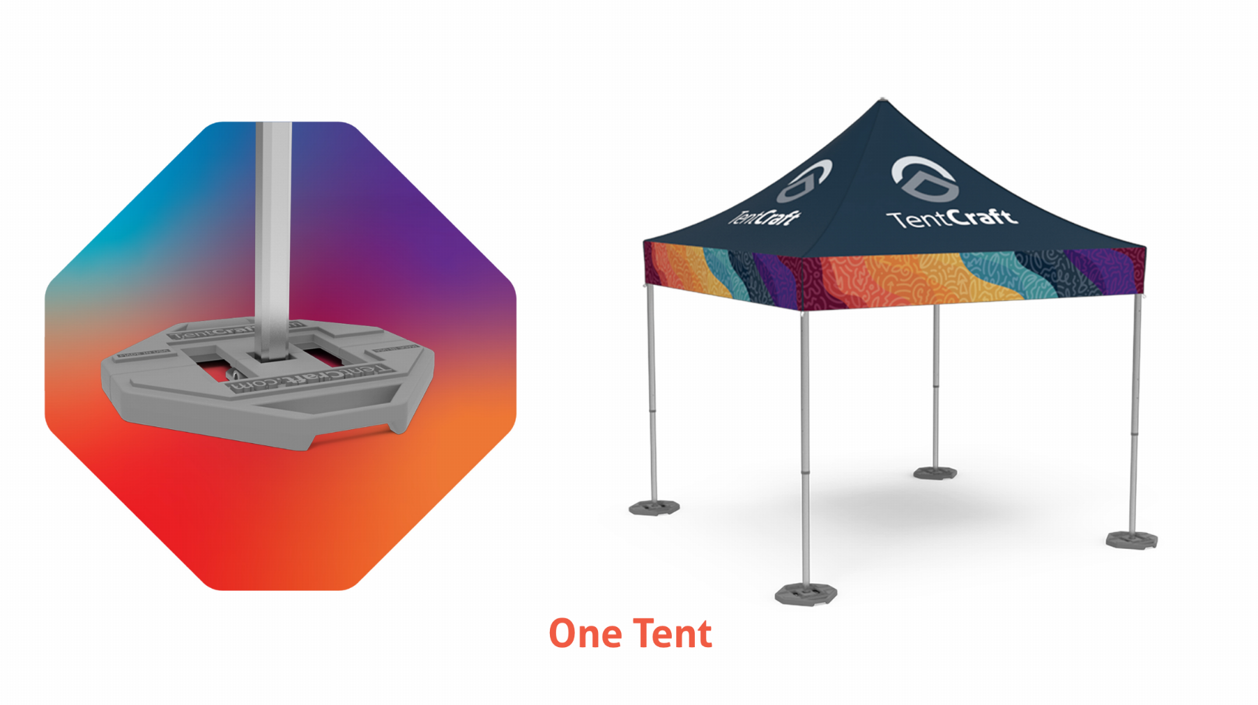 TentCraft Pop-Up Tent Weights | Weighted Footplates