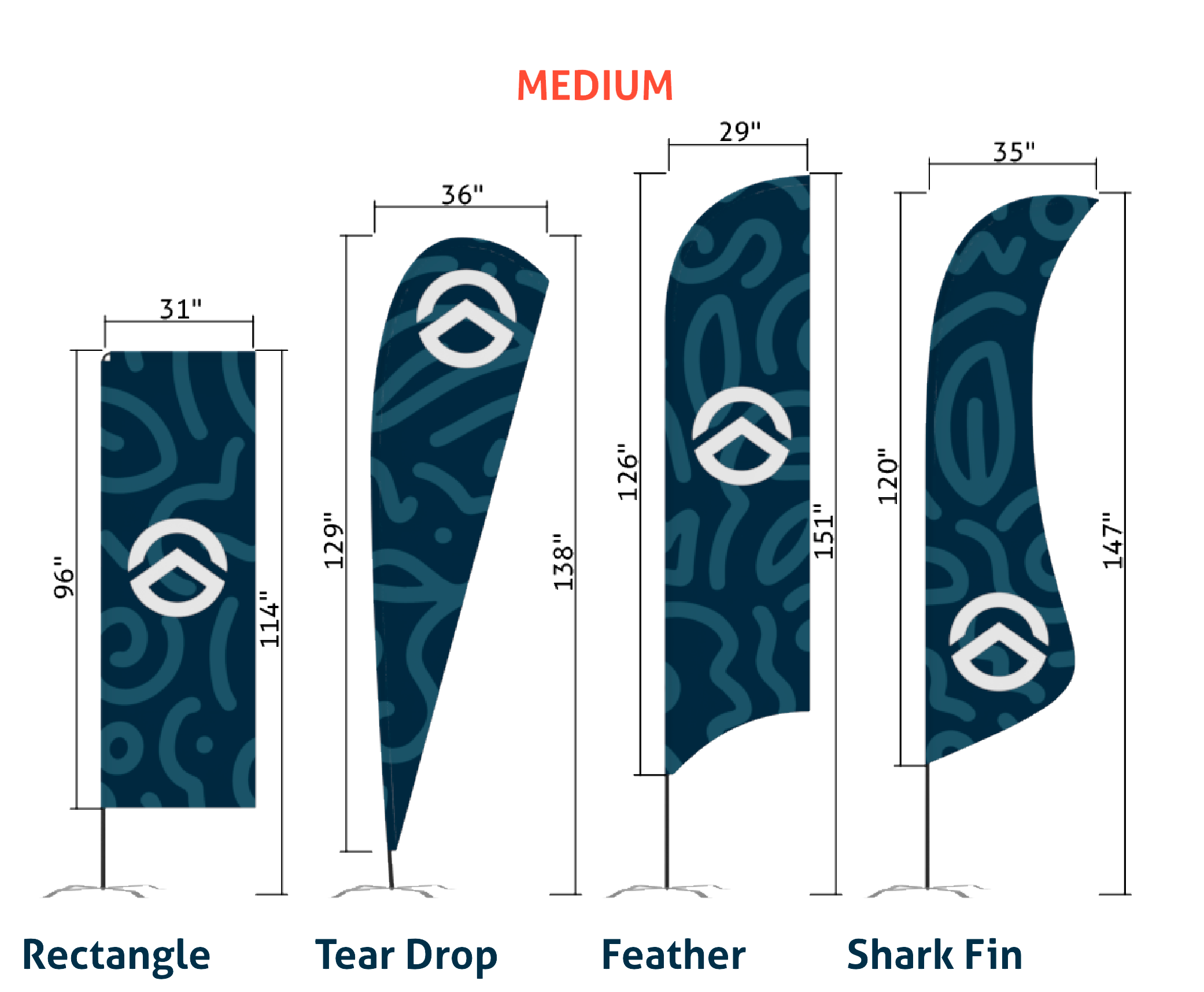 Custom Event Flags in 3 Days | Teardrop, Feather Flags