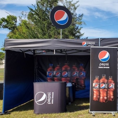 Custom Lollipop Signs for Pop-Up Canopy Tents | TentCraft