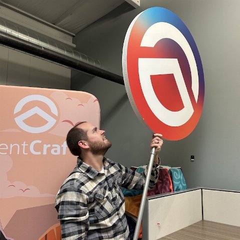 Custom Lollipop Signs for Pop-Up Canopy Tents | TentCraft