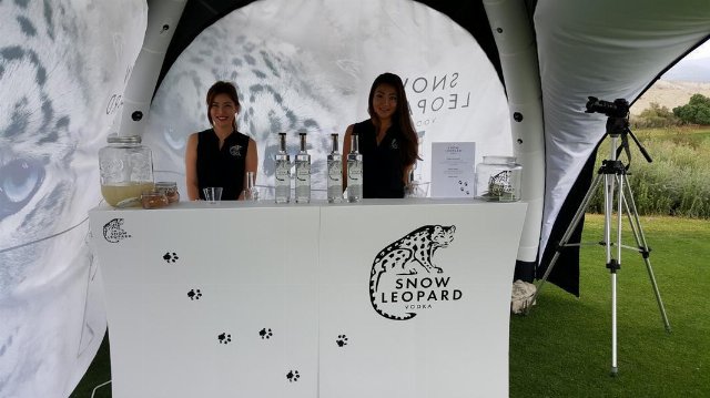Snow Leopard Vodka Inflatable Sampling Tent