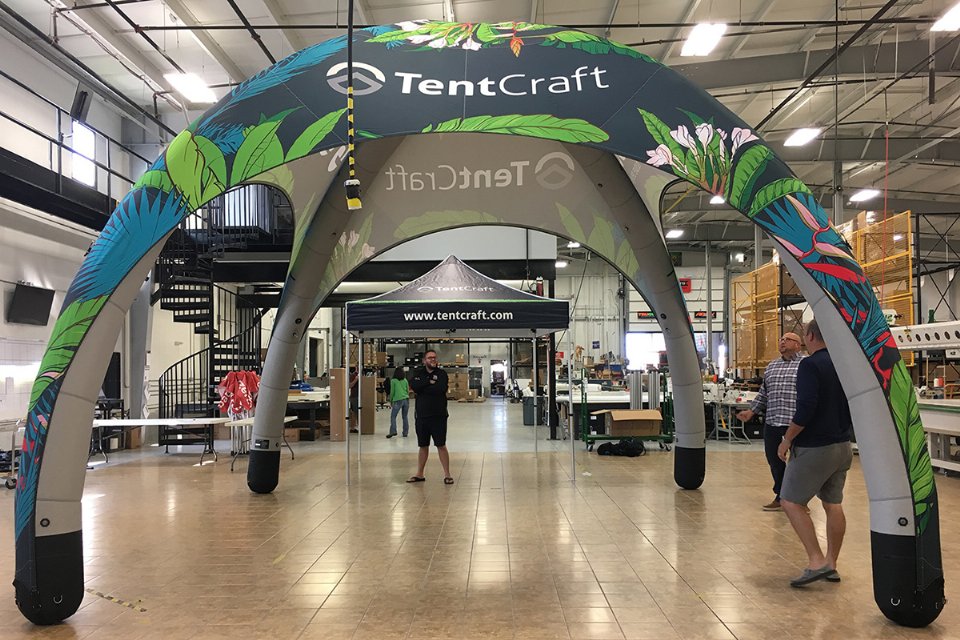 GYBE Tents | Custom Printed Inflatable Tents